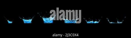 Water splash sequence animation sprite sheet for motion graphic or ...