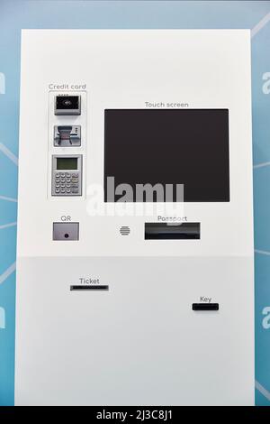 Atm multifuction machine. Banking and commerce. Cash money withdrawl ...