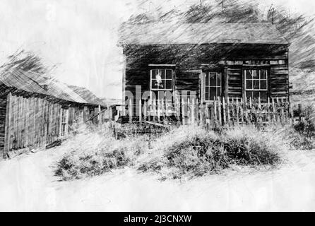 Drawing sketch style illustration of a California halibut fish native ...