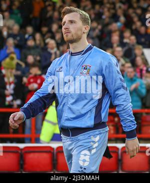Coventry City's Jamie Allen walks out with team-mates and match day ...