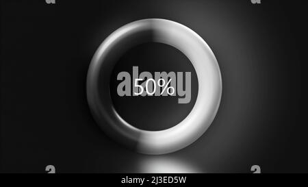 Image of data loading ring on black background Stock Photo - Alamy