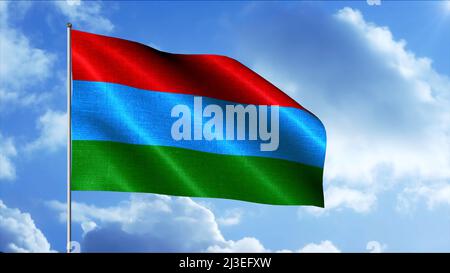 Russian Flag in the Wind with copy space Stock Photo - Alamy