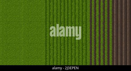Ground texture, soil top view in cartoon style seamless. Game interface ...