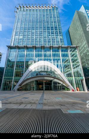 Street scene on Ropemaker street, London, EC2Y, England, UK Stock Photo ...