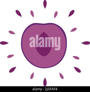 splash plum color icon vector illustration Stock Vector Image & Art - Alamy
