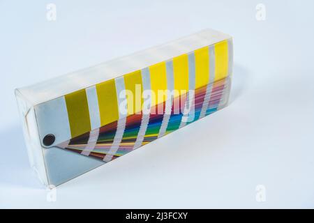 opened color chart. isolated. Selective Focus colours Stock Photo - Alamy