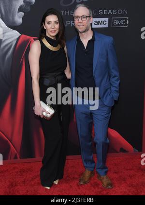 (L-R) Addie Hall and Kevin Sussman at the Premiere of AMC's BETTER CALL ...