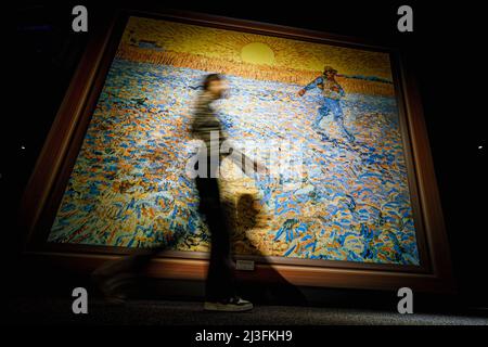 Vincent van Gogh, Sower with Setting Sun. 1888. Post-Impressionism. Oil ...