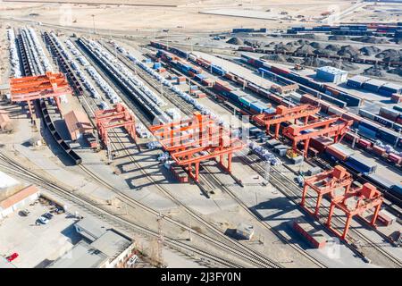 Erlian Railway Station on the China Mongolia border Northern China ...