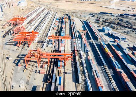 Erlian Railway Station on the China Mongolia border Northern China ...