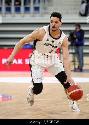Dominic Lockhart #3 von Deutschland Germany vs Israel Basketball World ...