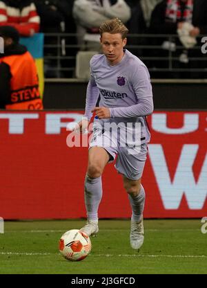 FC Barcelona player (21) Frenkie de Jong warming up during LaLiga EA ...