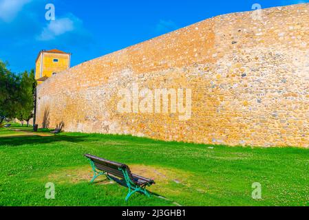 Castle in Portuguese town Faro Stock Photo - Alamy