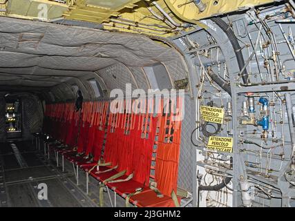 Chinook Helicopter Interior Stock Photo - Alamy