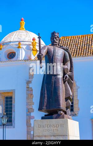 Statue of King Afonso III in front of the Archaeological Museum and ...