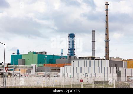La Hague site, operated by Areva Orano, a nuclear fuel reprocessing ...