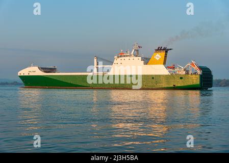 Anvil Point, one of four RO-RO sealift vessels operated by Foreland ...