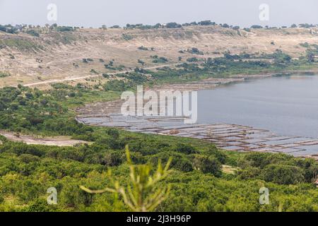 Uganda, Kasese district, Katwe, Katwe crater lake Stock Photo - Alamy