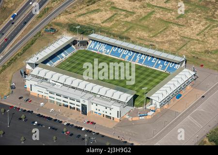 aerial view of Colchester United football ground, Essex Stock Photo - Alamy