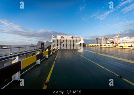 Onboard views of the chartered ROPAX Epsilon. The Vistentini built ...
