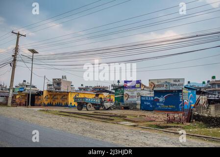 Daily life on the outskirts of Pokhara, Nepal Stock Photo - Alamy