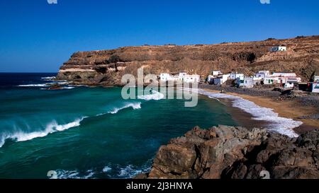 Surge in Puertito de los Molinos, Fuerteventura, Canary Islands, Spain ...