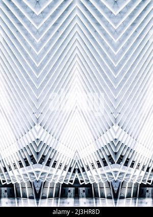 Inside Oculus, the transportation hub by architect Santiago Calatrava ...