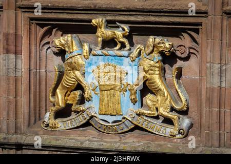 Duke of Westminster's coat-of-arms in Chester Stock Photo - Alamy