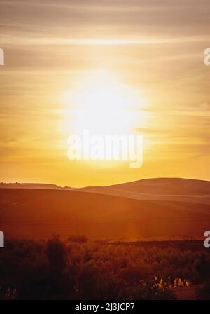 landscape, hills, sunset, Maghreb, Morocco, Africa Stock Photo - Alamy