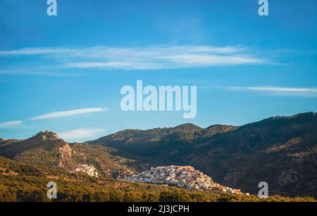 Moulay Idris, hill, place, house, city, Maghreb, Morocco, Africa Stock ...