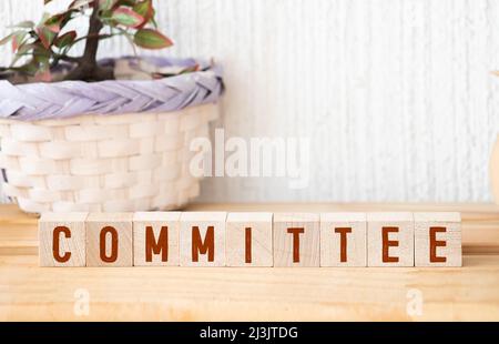 COMMITTEE word made with building blocks, concept Stock Photo - Alamy