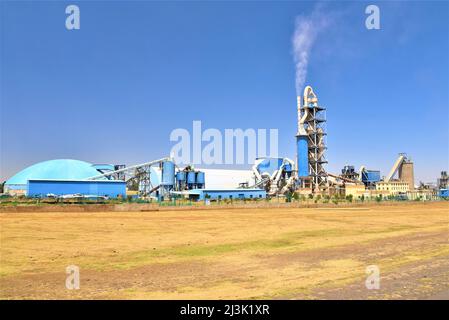 Cement plant in rural Ethiopia; Ethiopia Stock Photo - Alamy