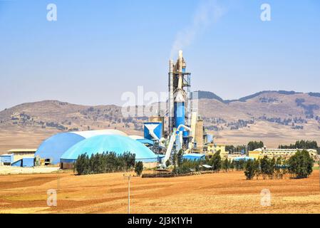 Cement plant in rural Ethiopia; Ethiopia Stock Photo - Alamy
