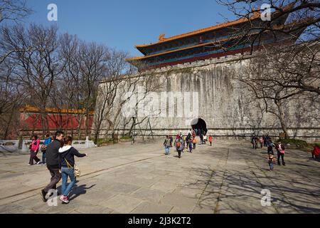 The gateway to Mingxiaoling, the tomb of Hongwu, the first Ming dynasty ...