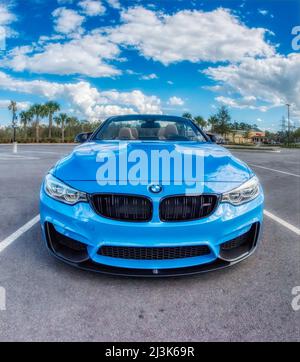 BMW M4 convertible car Stock Photo - Alamy