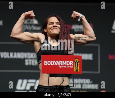 JACKSONVILLE, FL - APRIL 9: Piera Rodríguez (bottom) attempts to submit ...