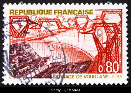 Vouglans dam, Vouglans, Jura, France, 1969 Stock Photo - Alamy