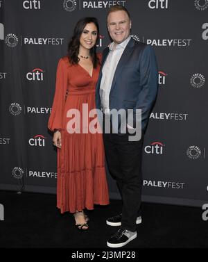 (L-R) Debbie Heald and Josh Heald at PaleyFest LA - COBRA KAI held at ...