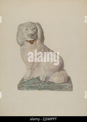 Chalkware Dog, c. 1940 Stock Photo - Alamy