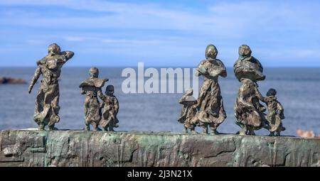 Eyemouth Disaster Memorial at St Abbs Stock Photo - Alamy