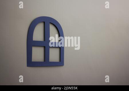 Simple window cutout pasted on to a wall for an abstract effect in ...