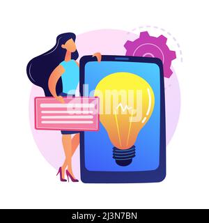 Creative business solution presentation. Profitable startup, idea ...