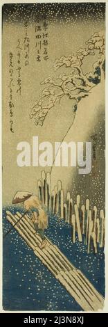 The Sumida River in Winter (Fuyu, Sumidagawa), from the series "Views ...