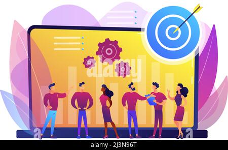 Organizational goals infographic chart design template set Stock Vector ...