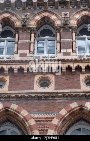 beautiful facade of a building in southbank,Lambeth London Stock Photo ...