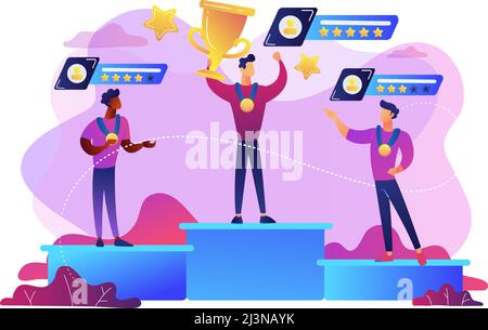 Sports rating system concept vector illustration Stock Vector Image ...