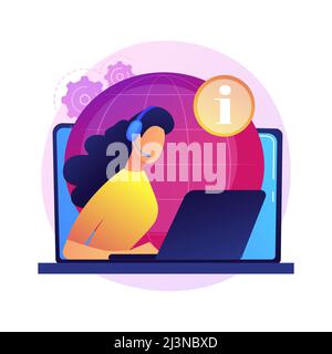 Outsourcing abstract concept vector illustration. Business process ...