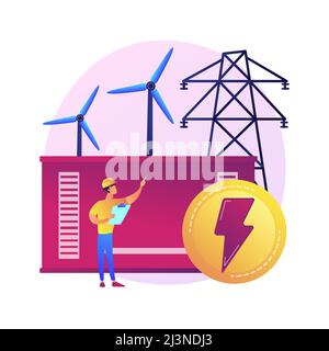 Power station, electrical energy generation, electricity production ...