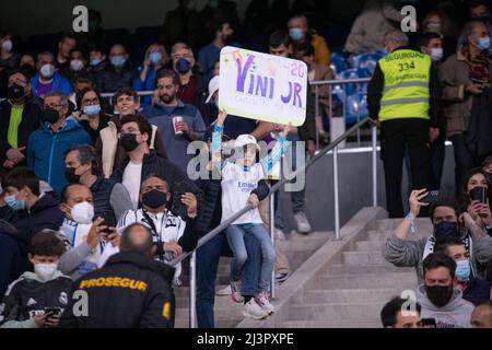 Madrid, Spain. 09th Apr, 2022. Real MadridÕs Gareth Bale during Real ...