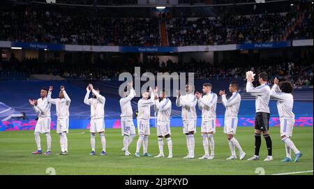 Madrid, Spain. 09th Apr, 2022. Real MadridÕs Casemiro during Real ...